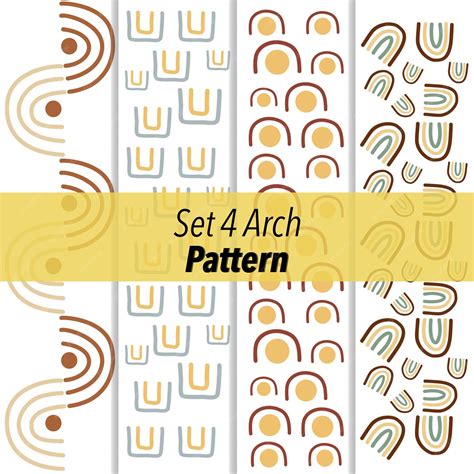 Premium Vector A Set Of Different Geometric Pattern Designs With