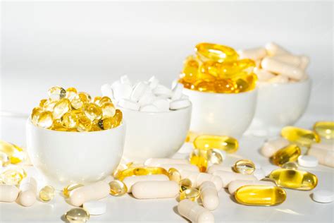 Premium Photo Vitamin D Omega 3 Omega 6 Food Supplement Oil Filled