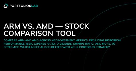 Arm Vs Amd — Stock Comparison Tool Portfolioslab