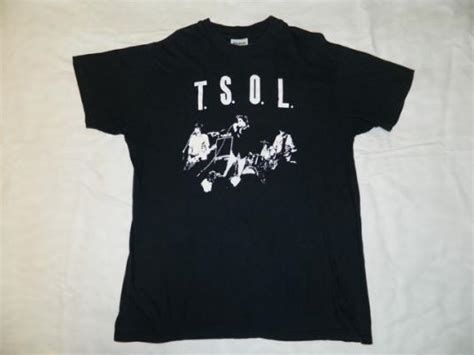 Vintage Tsol 80s Original T Shirt Xl T S O L Punk Defunkd