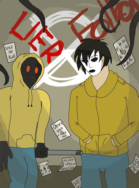 Marble Hornets Masky And Hoodie By Theherooflegend On Deviantart