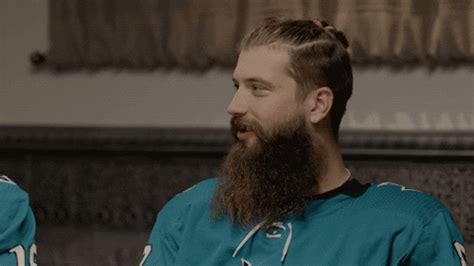 Brent Burns Laugh  By San Jose Sharks Find And Share On Giphy