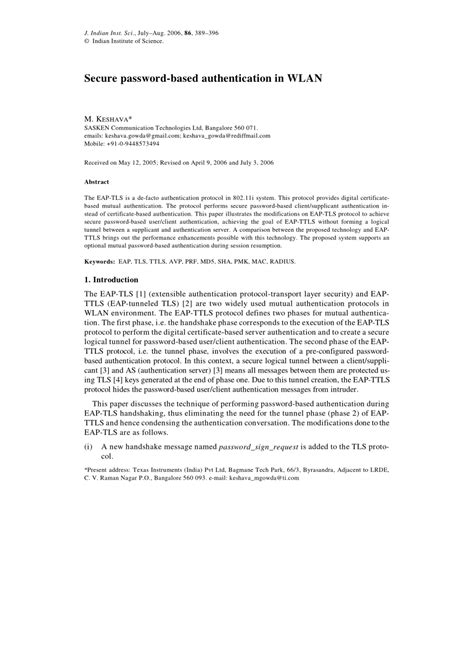 pdf secure password based authentication in wlan