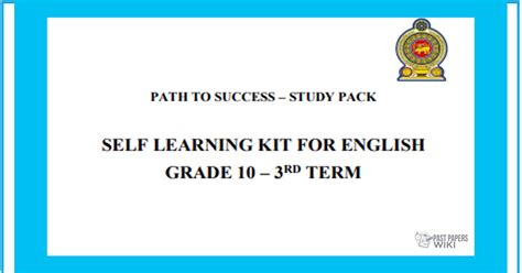 Grade 10 Study Pack English Past Papers Wiki