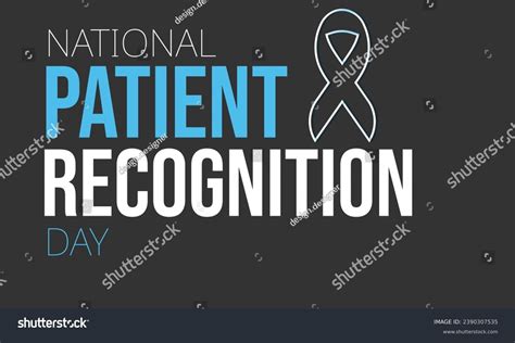 National Patient Recognition Day Background Banner Stock Vector