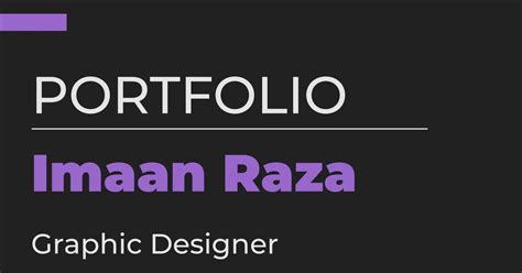 Imaan Raza On Linkedin Imaan Raza Portfolio