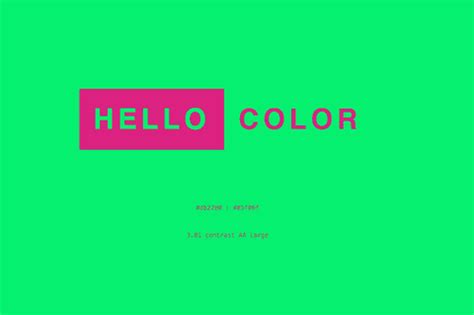 Hello Color Color Contrast Generator Product Hunt