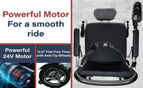 Zipr Transport Pro Electric Wheelchair Heavy Duty