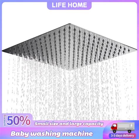 810 Inch Rainfall Shower Head Stainless Steel Square Rain Shower Head