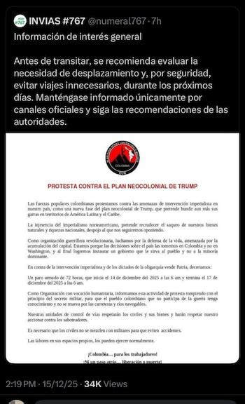 Ministra De Transporte Rechaza Publicación De Invías Que Replicó