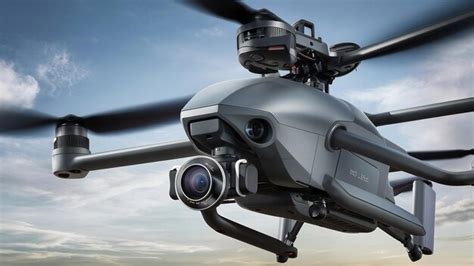 Close Up Of The Drone Helicopter With A Camera Premium Ai Generated Image