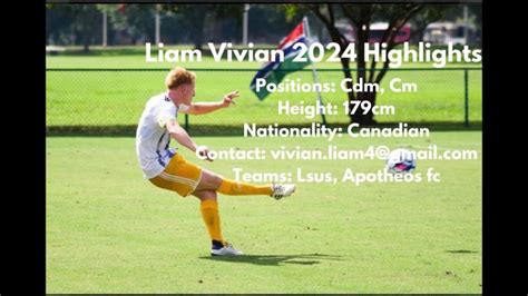 2024 Liam Vivian College Soccer Highlights Liam Vivian