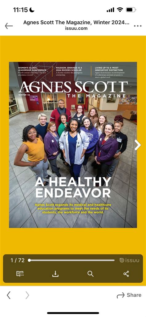 I Am Feeling An Overwhelming Sense Of Honor Being Featured In The Agnes Scott Magazine For The