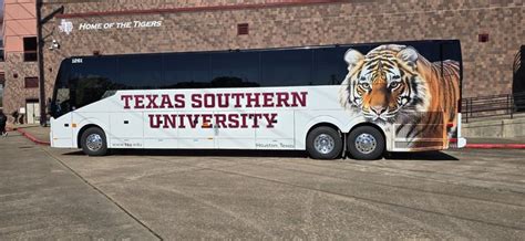 Tsu Athletics Adds New Motor Coach Bus To Its Fleet Texas Southern