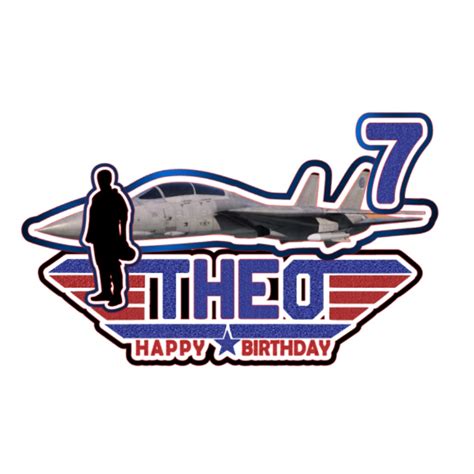 Top Gun Cake Topper 3d Layered Shopee Philippines