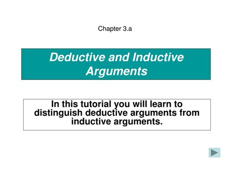 Ppt Deductive And Inductive Arguments Powerpoint Presentation Free