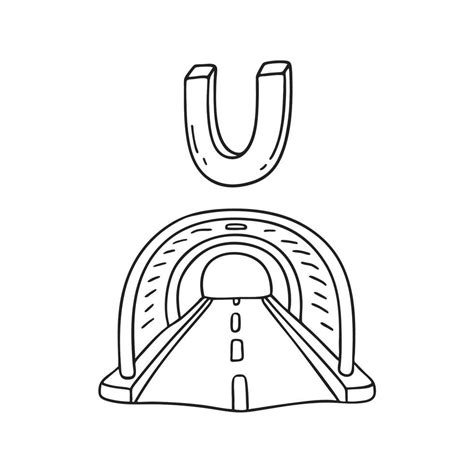 An Illustration Of Letter U Above Underpass 67109217 Vector Art At Vecteezy