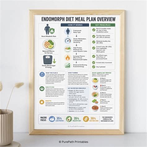 Endomorph Diet Meal Plan Pdf Printable Metabolism Boost Nutrition Guide