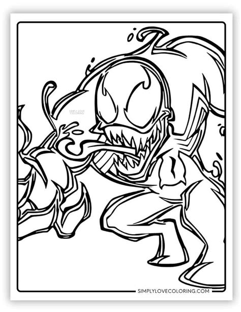 Spiderman 3 Venom Coloring Pages 2025