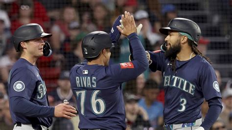 Emerson Hancocks 7 Ks Crawfords Hr 4 Rbis Help Mariners Beat Red Sox 8 5