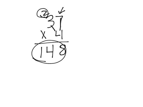 Standard Algorithm Multiplication Math Showme