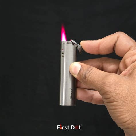 Jet Flame Butane Lighters Windproof Cigarette Lighter India First Dot