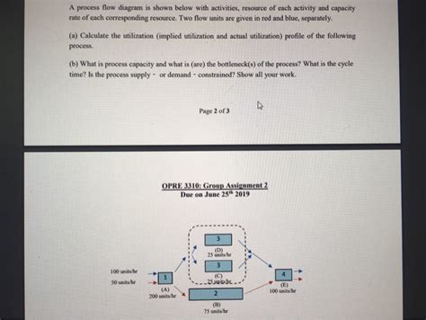 Solved A Process Flow Diagram Is Shown Below With