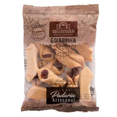 Biscoito Minnas Gravatinha Goiabinha 100g Redemix