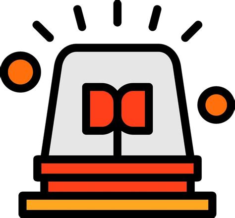 Fire Truck Siren Line Filled Icon 39521979 Vector Art at Vecteezy