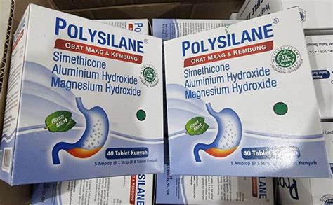 Polysilane Tablet 1 Boxisi 40 Tablet 5 Strip X 8 Tablet Kunyah