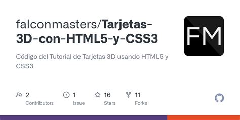 Issues Falconmasters Tarjetas D Con HTML Y CSS GitHub