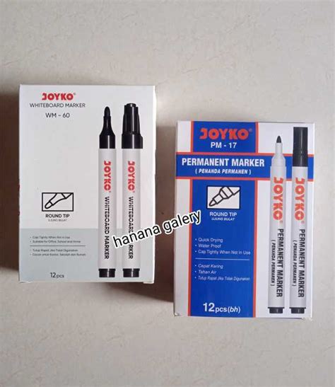 Spidol Joyko Permanent Spidol Joyko White Board 1 Pack Isi 12 Pcs