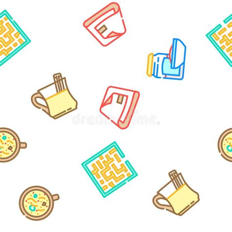 Autumn Season Fall Leaf Vector Seamless Pattern Stock Vector