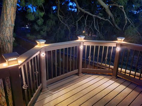Bottom Deck Rail Lighting Outdoor Deck Step Lighting Trick In My Own