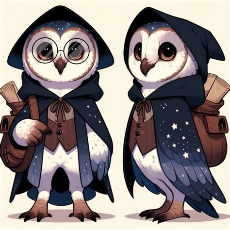 Wizard Owlin Artificer Dnd Owl Familiar Small Dnd Character