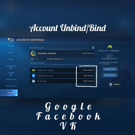 Unbind Bind Ml 🌟privacy Safety🌟 Shopee Malaysia