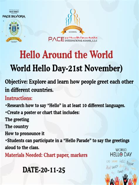 World Hello Day Activities Guide Pdf