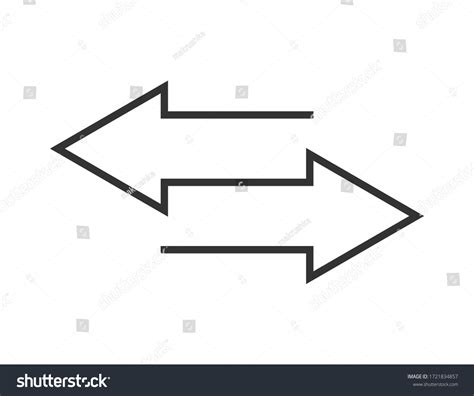 Outline Reverse Arrow Swap Arrow Icon Stock Vector Royalty Free 1721834857 Shutterstock