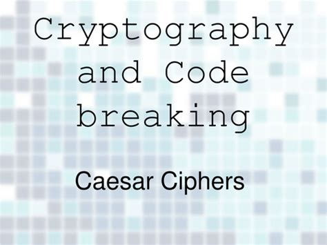 Cryptography And Code Breaking Ks2 Teaching Resources