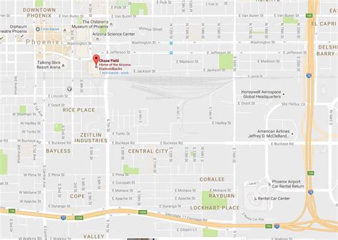 Chase Field Parking Map