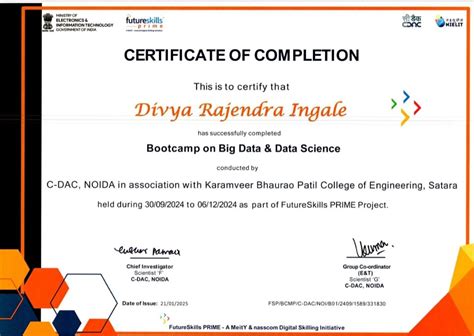 bigdata datascience cdac futureskills machinelearning techgrowth
