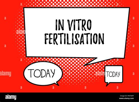 Word Writing Text In Vitro Fertilisation Business Concept For An Egg Is Fertilized By Sperm In