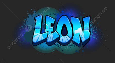 รูปleon กราฟฟิตีชื่อการออกแบบกราฟฟิตีภาพประกอบ Leon เวกเตอร์ Png กราฟ