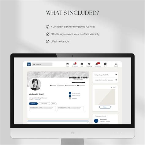 Editable Linkedin Banner Canva Template Linkedin Branding Professional Banner 7 Alternatives