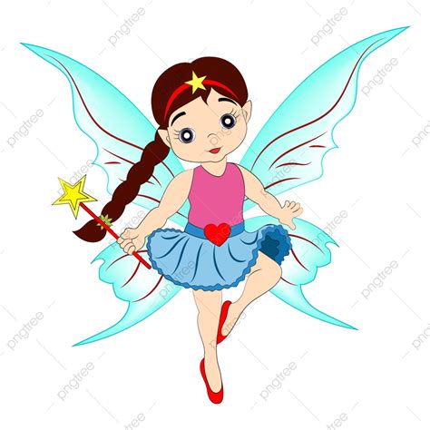 卡通仙女可愛小仙女png圖案素材免費下載， 仙女 魔術 幻想向量圖和背景圖庫 Pngtree
