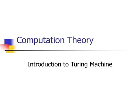 ppt computation theory powerpoint presentation free download id