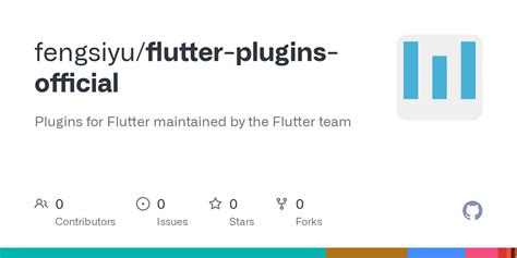 Github Fengsiyuflutter Plugins Official Plugins For Flutter