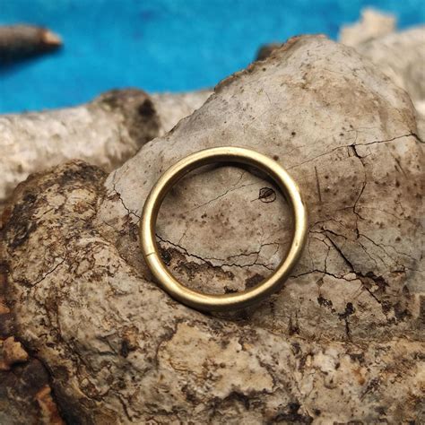 Small Sized Ring In Solid Brass For Viking Pendants Scabbard Hangers