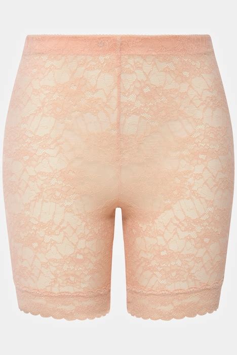 Long Leg Sheer Lace Panty Champagne Ulla Popken