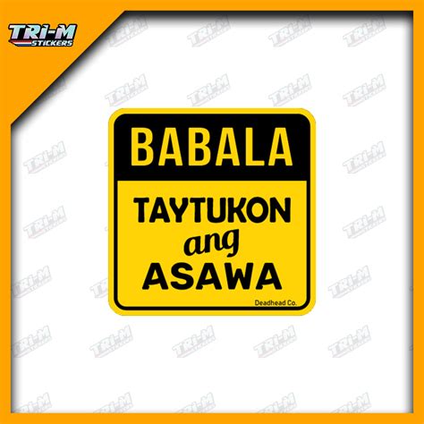 Babala Warning Sticker Motorcycle Design Sticker Tumbler Sticker Car